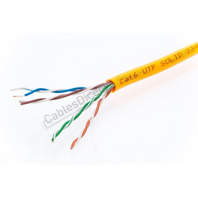 1000ft CAT6 UTP Solid 550Mhz Ethernet LAN Cable 23AWG RJ45 Network Wire ...