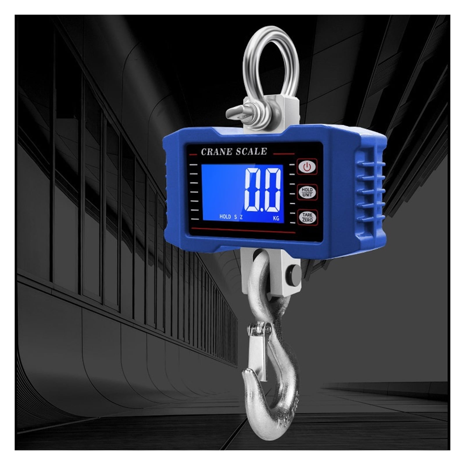 1000kg/2204lbs Digital Hanging Scale Portable Heavy Duty Crane Scale ...