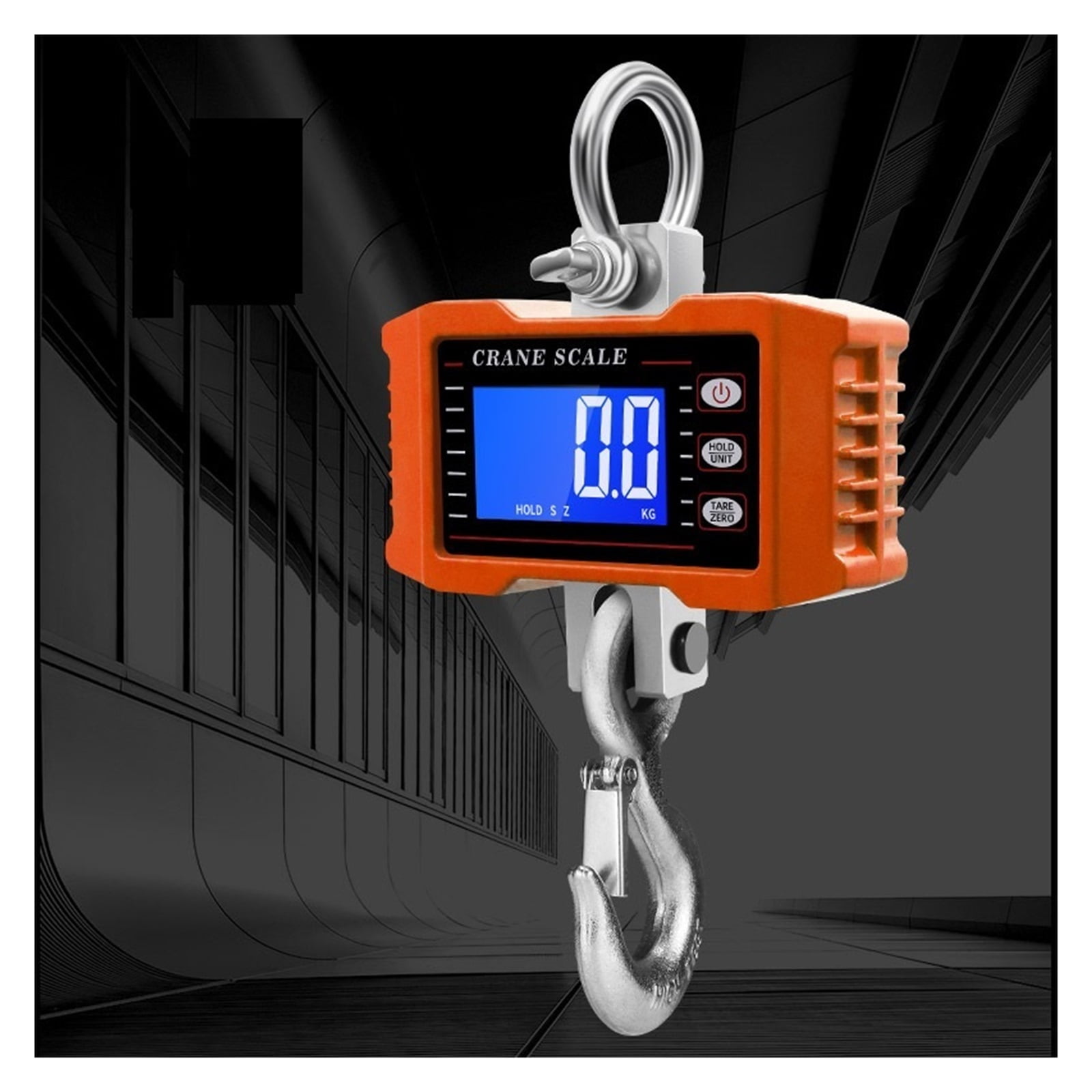 1000kg/ 2204lbs Digital Hanging Scale Portable Heavy Duty Crane Scale ...