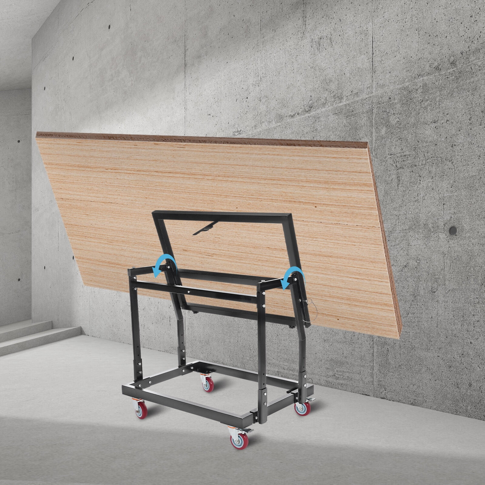 1000lbs Plywood Panel Dolly Trolley Truck with 4 Swivel Wheels, Heavy ...