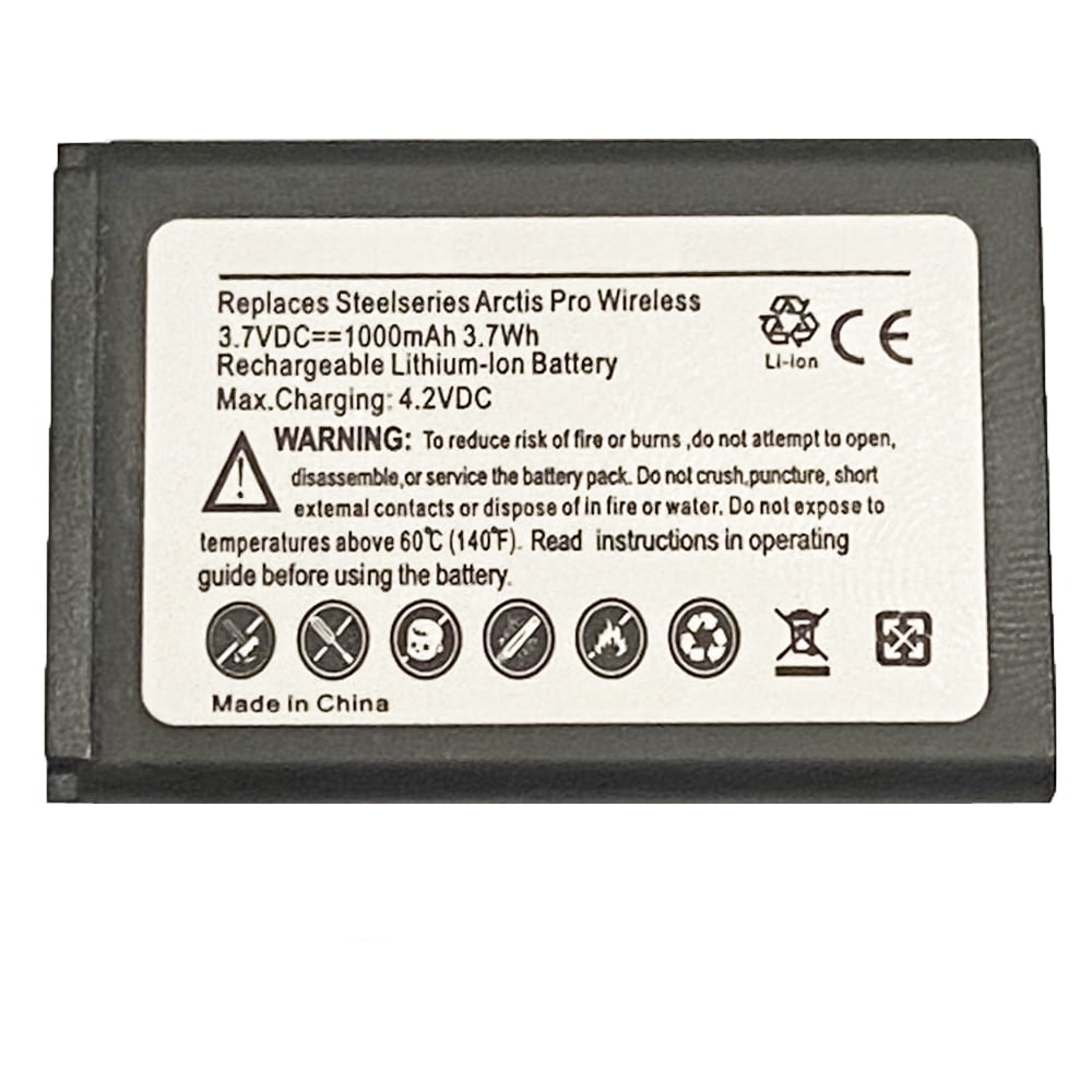 1000mAh 160240 Battery for SteelSeries Arctis Pro, H, Siberia 800 ...
