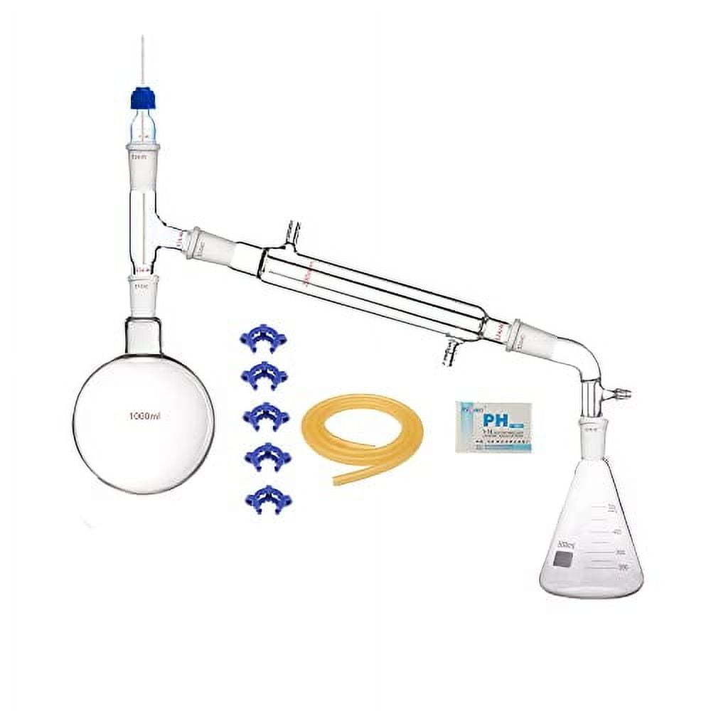 1000ml,24/40,Glass Distillation Apparatus,Vacuum Distill Device 500ml ...