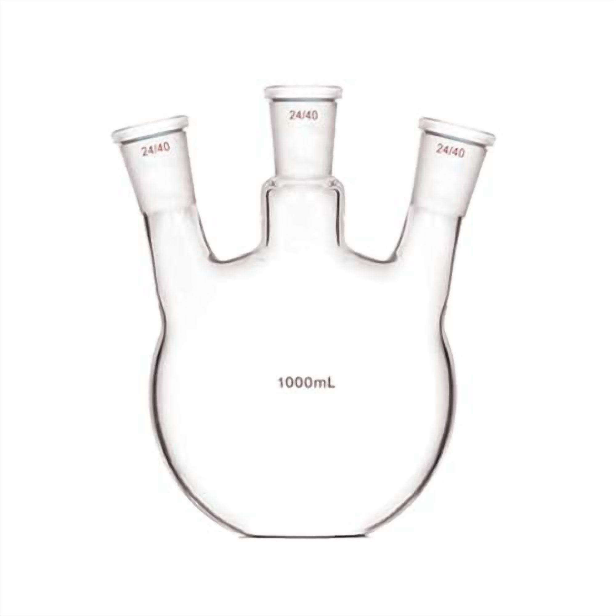 1000ml,3-Neck,24/40,Flat Bottom Glass Flask,Three Neck,Laboratory ...