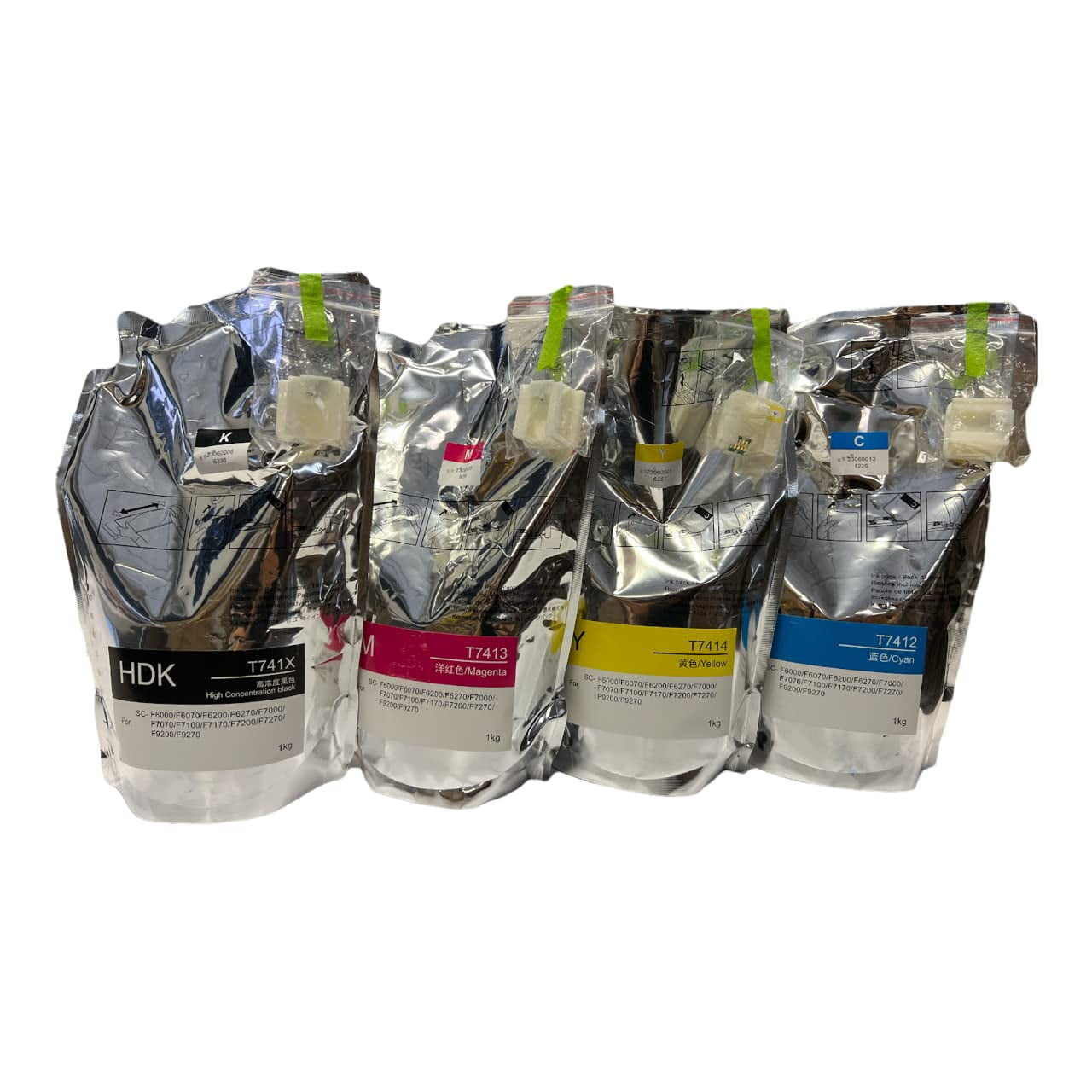 1000ml Bag Dye Sublimation Ink Black Cyan Magenta Yellow Replacement ...
