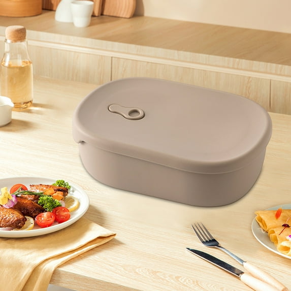 1000ml Food Safe Silicone Lunch Boxes, Fresh-Keeping Boxes, Sturdy ...