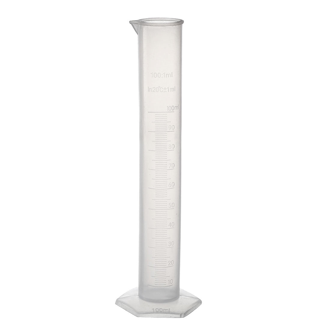 1000ml Graduated Cylinder Laboratory Measurement Clear White Plastic ...