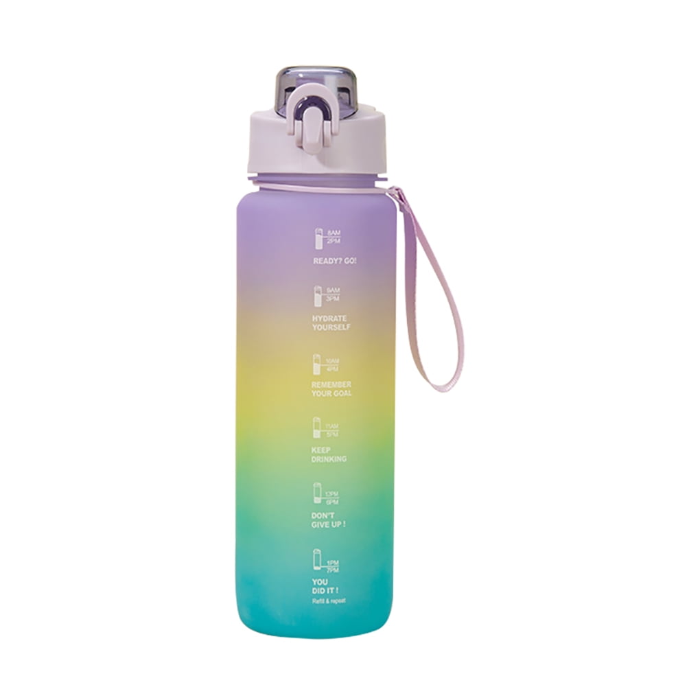 1000ml Plastic Large Capacity Water Bottle Portable Travel Sports Water ...