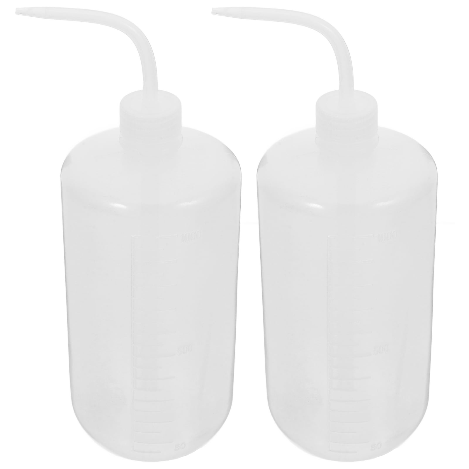 1000ml Plastic Safety Wash Bottle 2pcs Translucent Squeeze Measuring ...