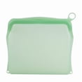 1000ml Reusable Silicone Storage Bags - Leakproof Food Grade Sealable ...