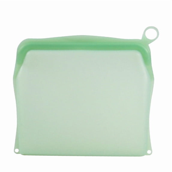 1000ml Reusable Silicone Storage Bags - Leakproof Food Grade Sealable ...