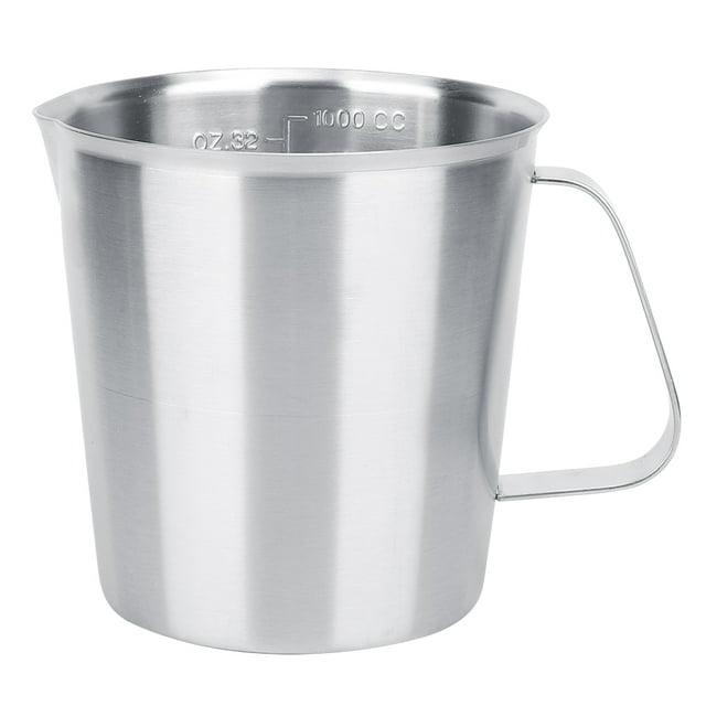 1000ml Stainless Steel Milk Frothing Jug Cup Coffee Milk Pitcher with ... 1000ml Stainless Steel Milk Frothing Jug Cup Coffee Milk Pitcher with ...