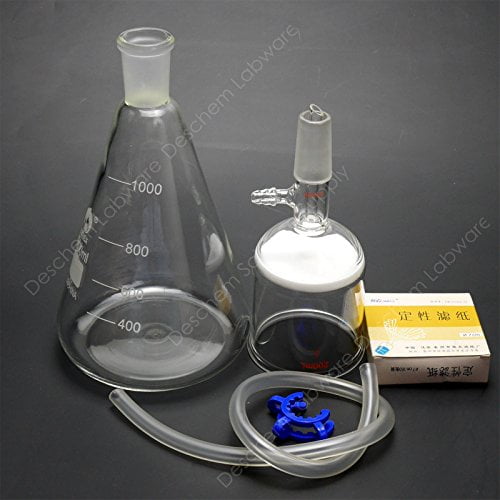 1000ml,Suction Filtration Device,200ml Buchner Funnel,1L Erlenmeyer ...