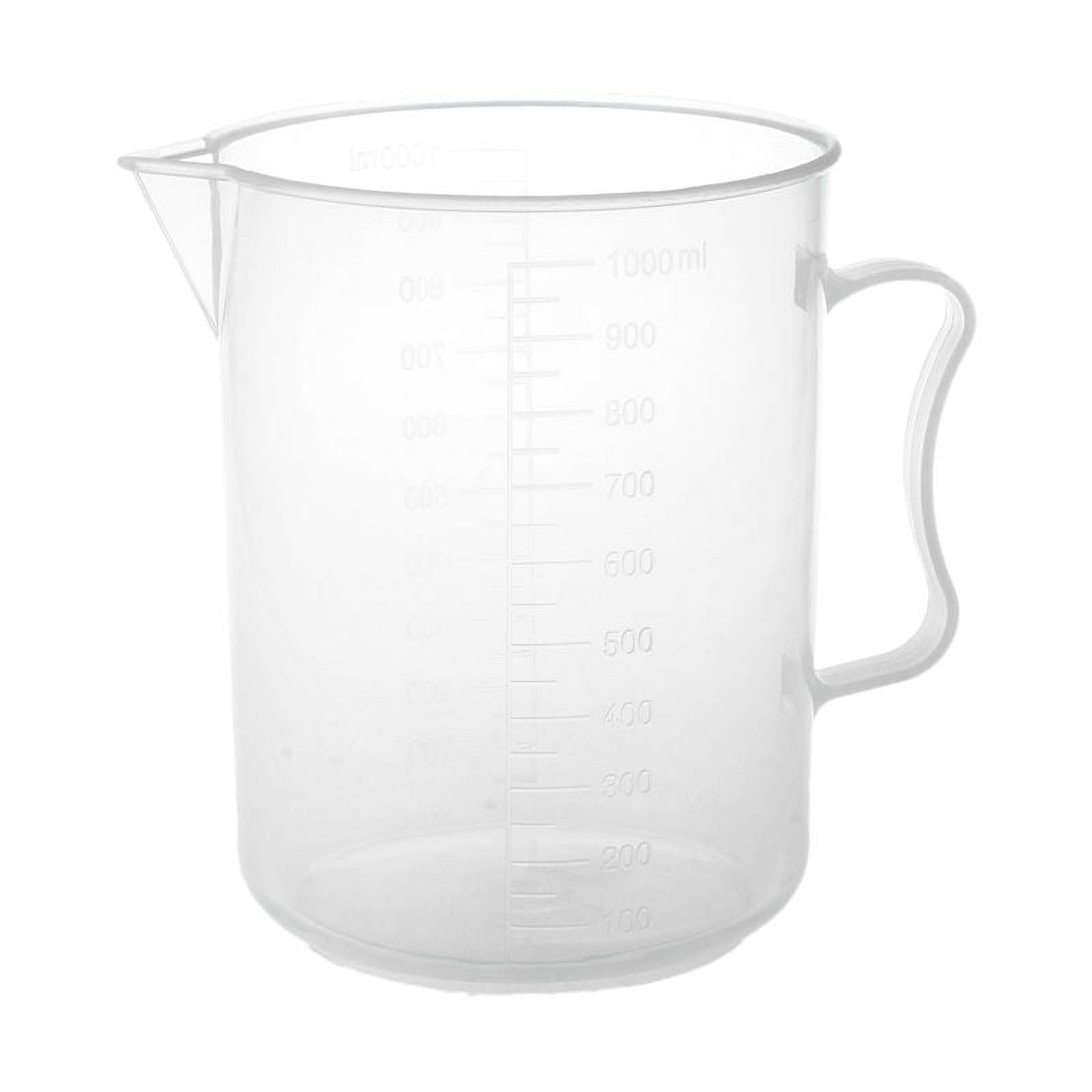 1000ml Transparent Graduated Beaker with Handle - Walmart.com
