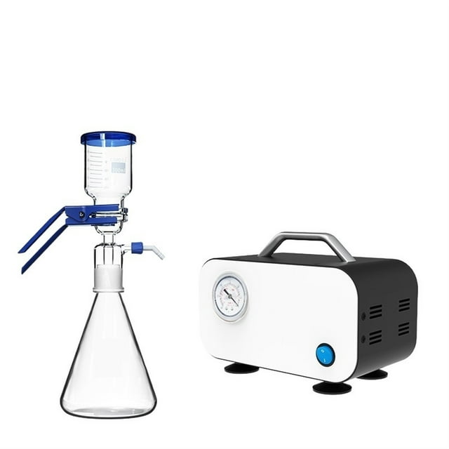 1000ml Vacuum Filtration Apparatus+Oil-free Diaphragm Vacuum Pressure ...