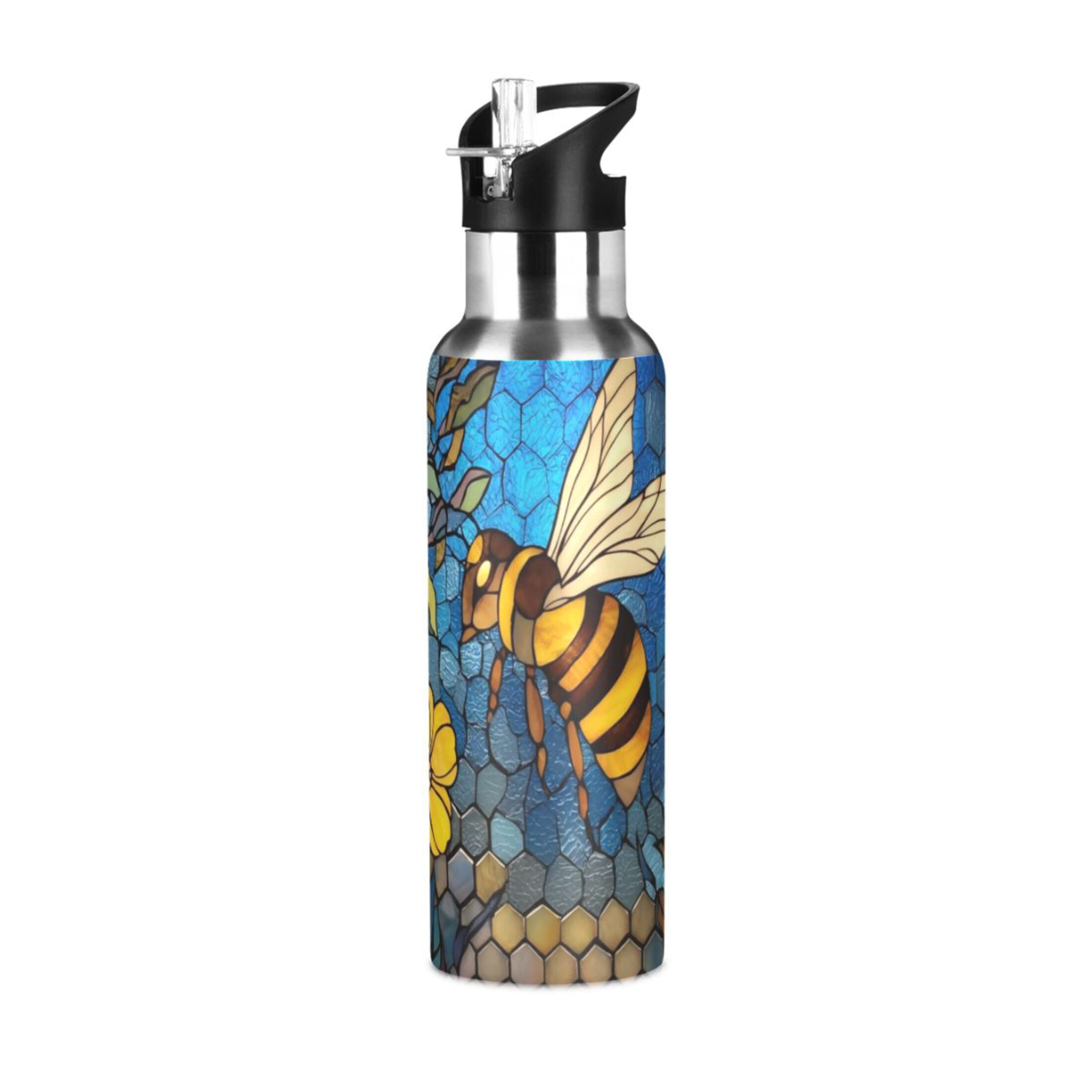 1000ml Vacuum Insulated Sports Water Bottle with Foldable Straw ...