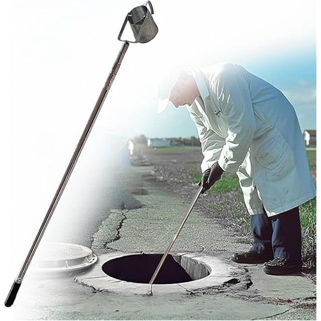 1000ml Water Sampler for Wellhead, Telescopic Rod Water Quality Sampler ...