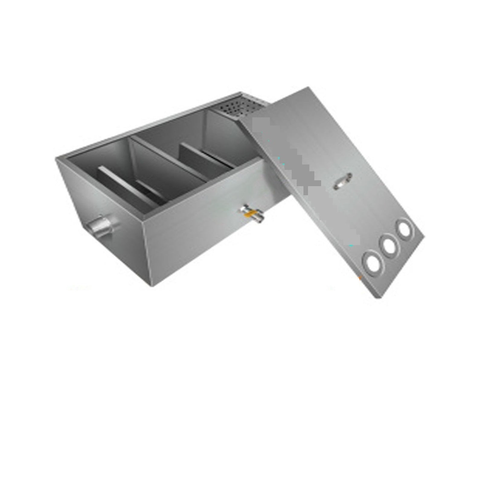 1000mmx400mmx400mm Stainless Steel Grease Interceptor, Grease Trap ...