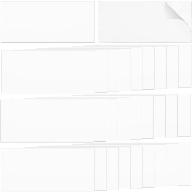 1000pc 1000Pcs 2.4x1.2 Inch PVC Clear Plastic Tags Shelf Label Holders ...