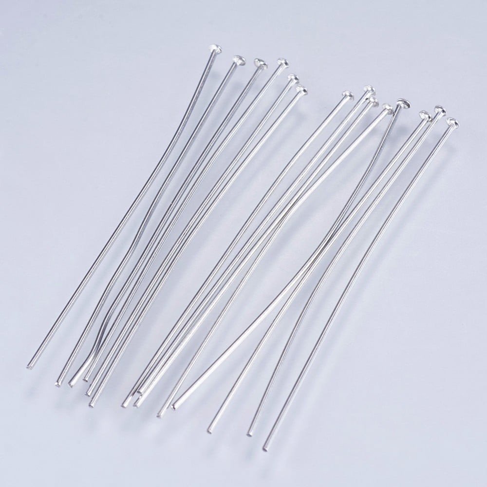 1000pc 304 Stainless Steel Flat Head Pins Stainless Steel Color 45x0 ...