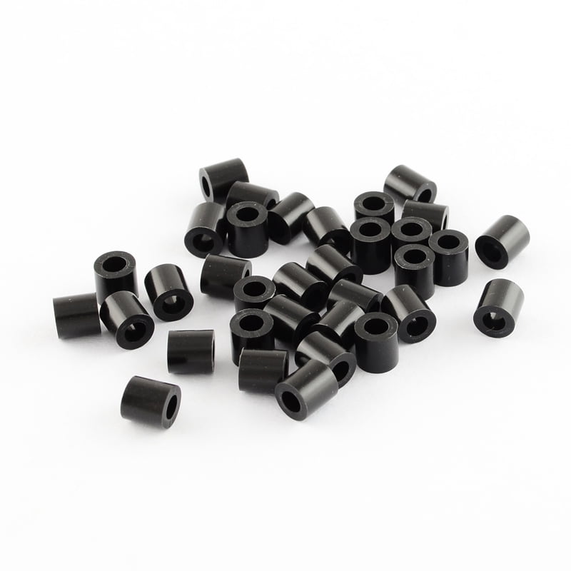 1000pc 5mm Melty Beads PE Fuse Beads Small DIY PE Beads Tube Black ...