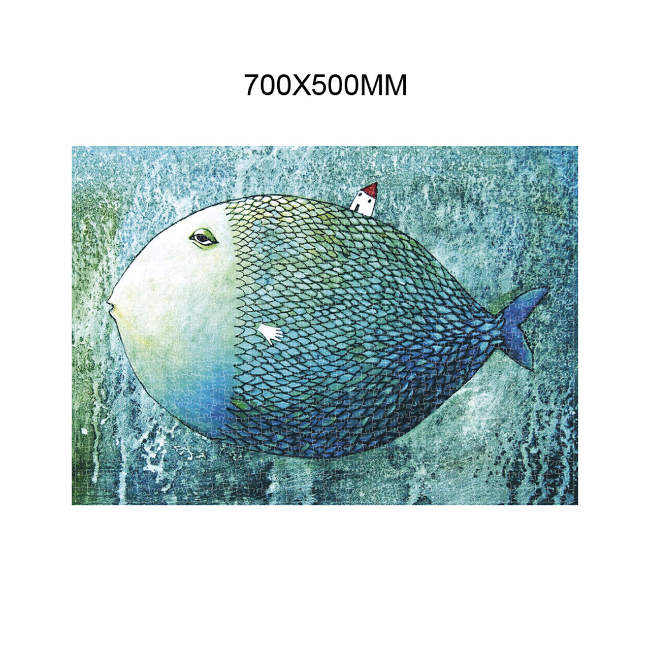 1000pc Jigsaw Micropiece Hard Puzzle Classic Artwork Age 14+ Fish ...