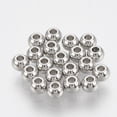 1000pc Resistant 201 Stainless Steel Spacer Beads Rondelle Stainless ...