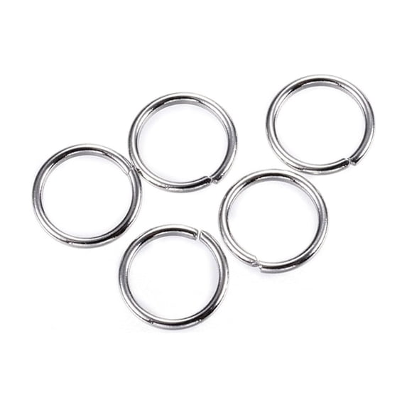 1000pc Resistant 304 Stainless Steel Open Jump Rings Round Stainless ...