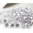 1000pcs 5A White Cubic Zirconia Loose Stones CZ Round Gems For Jewelry ...