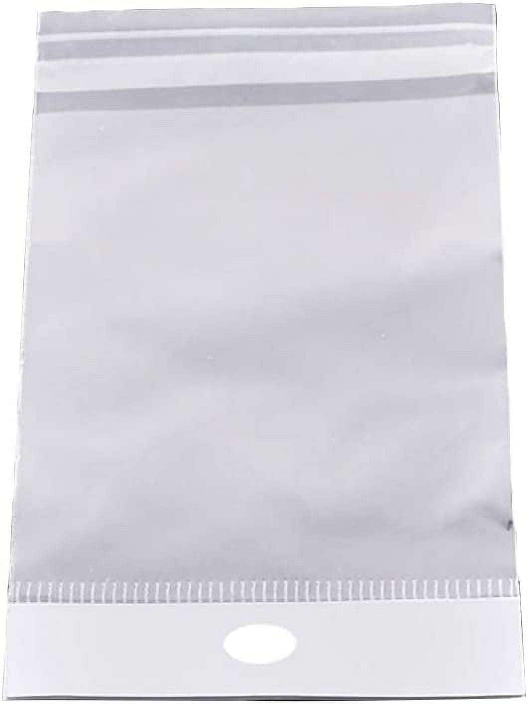 1000pcs 9x6cm Clear Plastic Treat Bags with Hanging Header Small ...