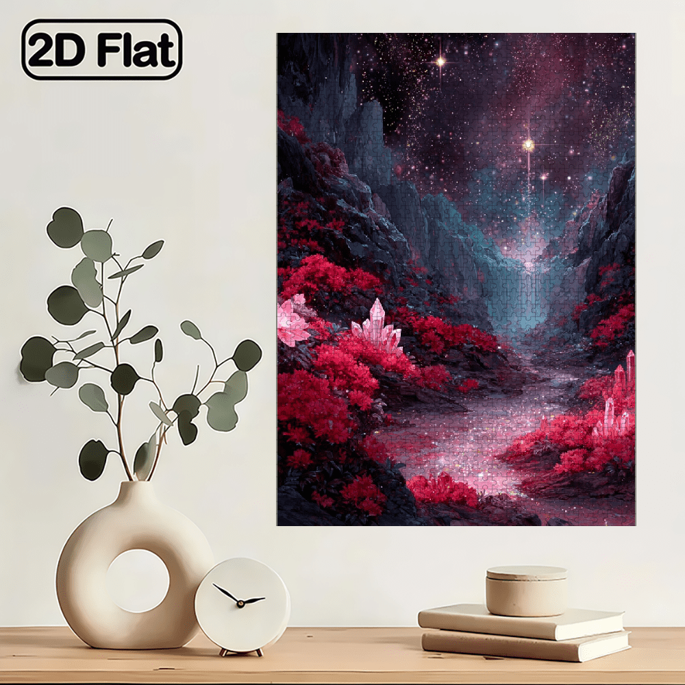 (1000pcs) Adult Mini Puzzles, with Crimson Realm Design - Scratch ...