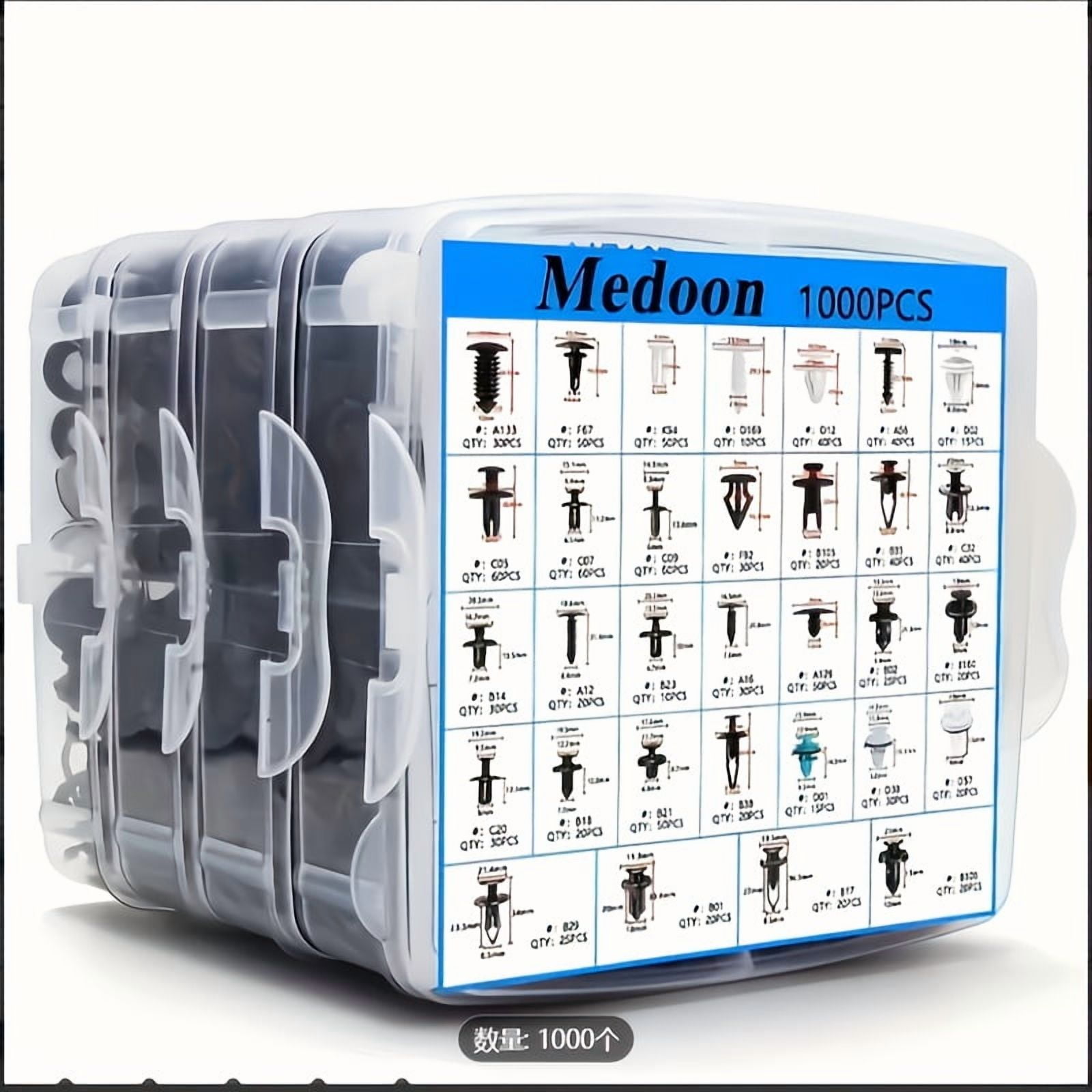 1000pcs Automotive Fastener Kit - Snap-On Plastic Expansion Screws for ...