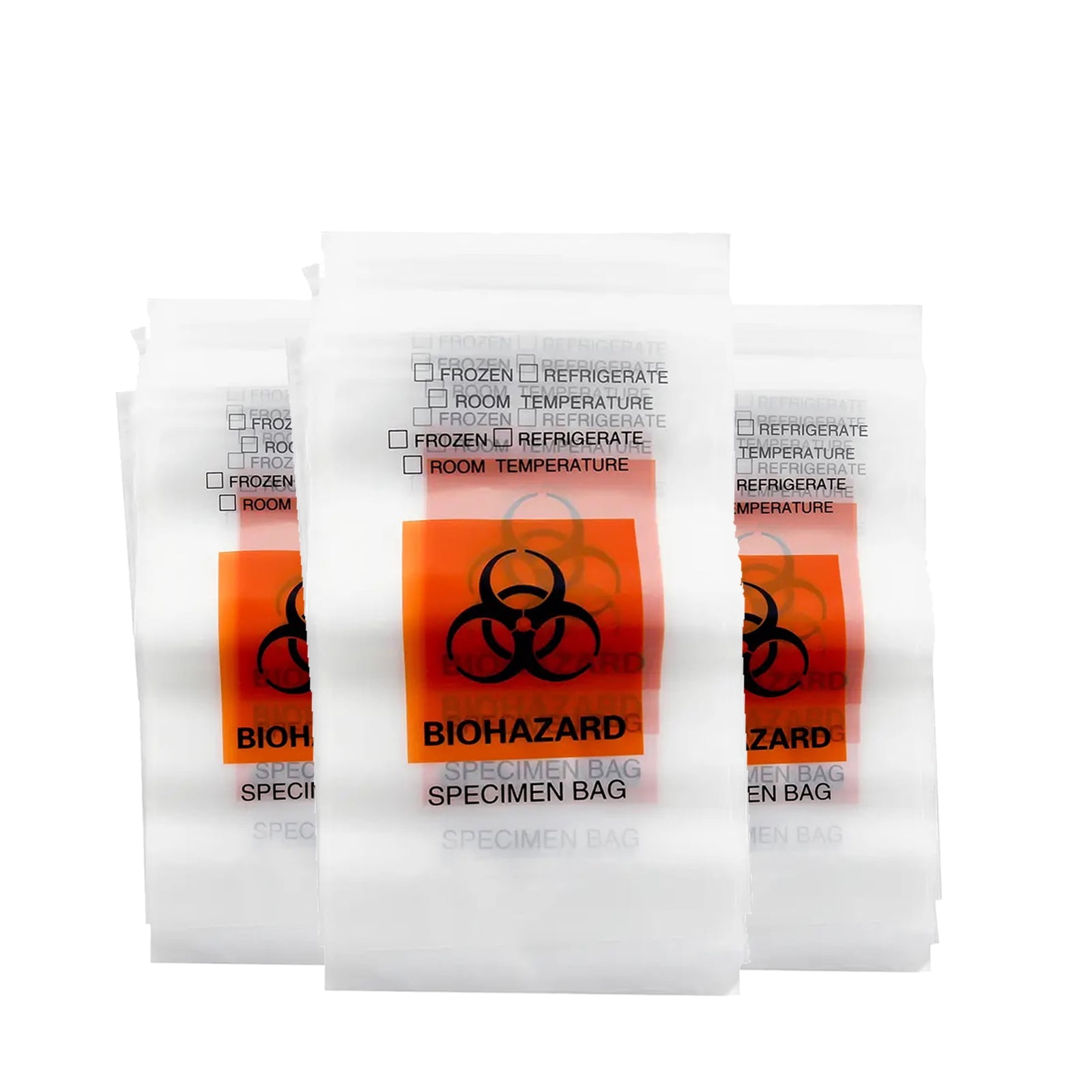 1000pcs Bags 6x9In Specimen Transport Biohazard Bag, 2 Pockets, Econo ...