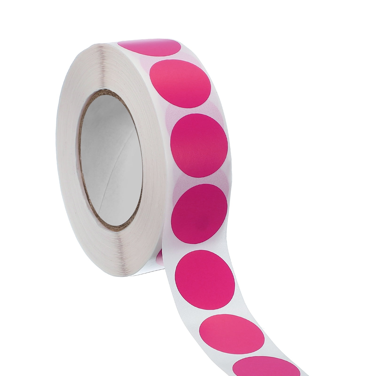 1000pcs Bright Red Round Stickers Roll 0.75 Inch Self-Adhesive Coding ...