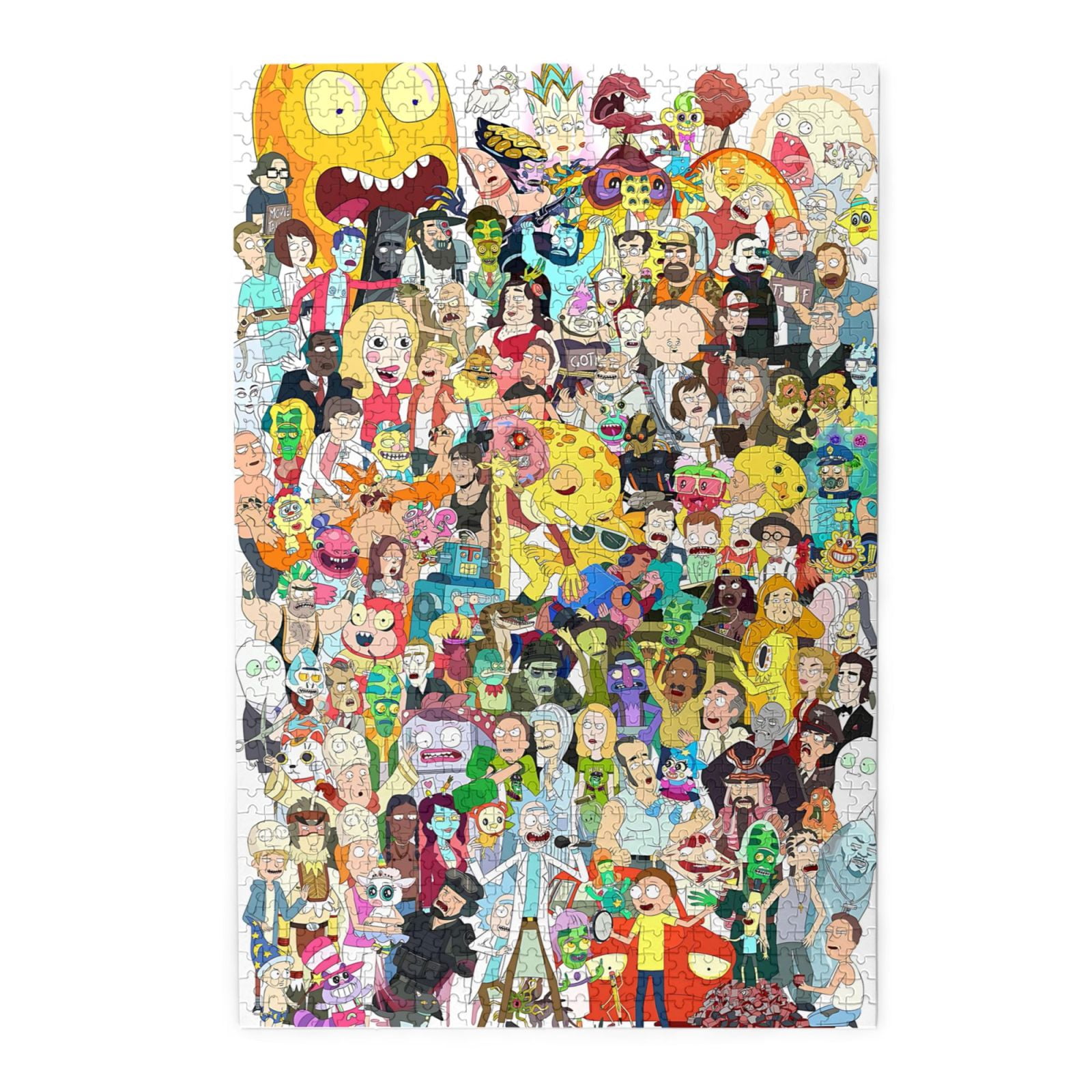 1000pcs Cartoon Rick And Morty Personalized Wooden Puzzle Novelty ...