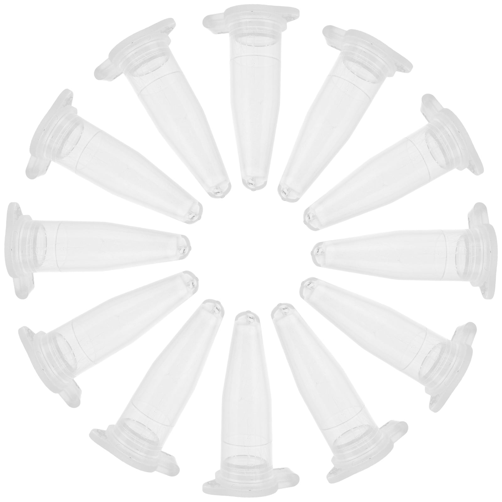 1000pcs Centrifuge Tubes Clear Plastic Test Tube Mini Vials Small Tubes ...