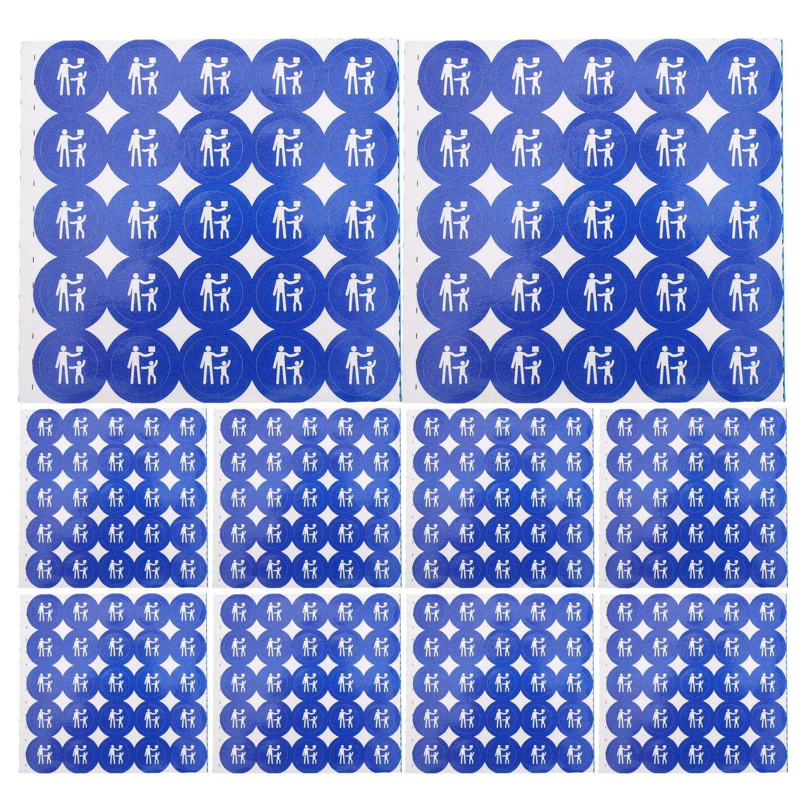 1000pcs Children Not Touch Signs Stickers Warning Stickers Battery ...