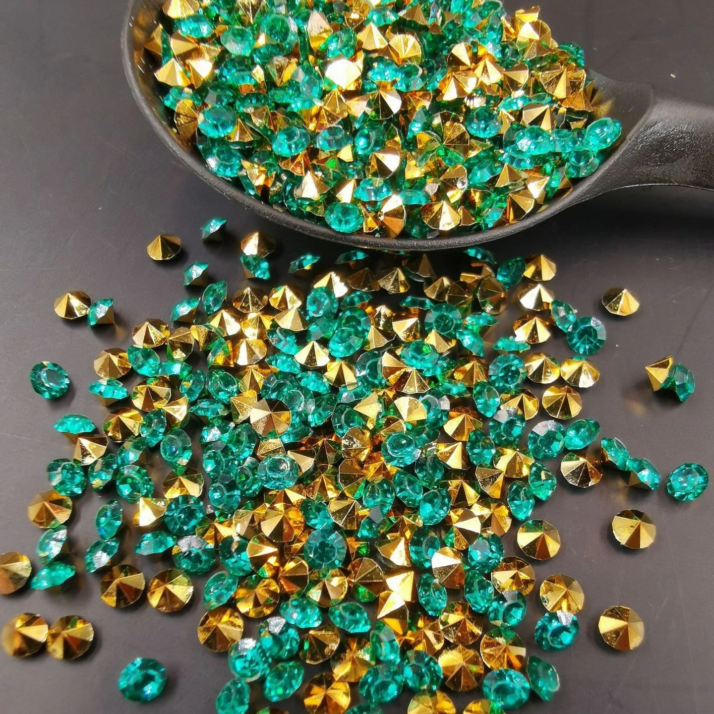 1000pcs DIY Diamond Nail Phone Case Table Confetti Gold Crystal Events ...