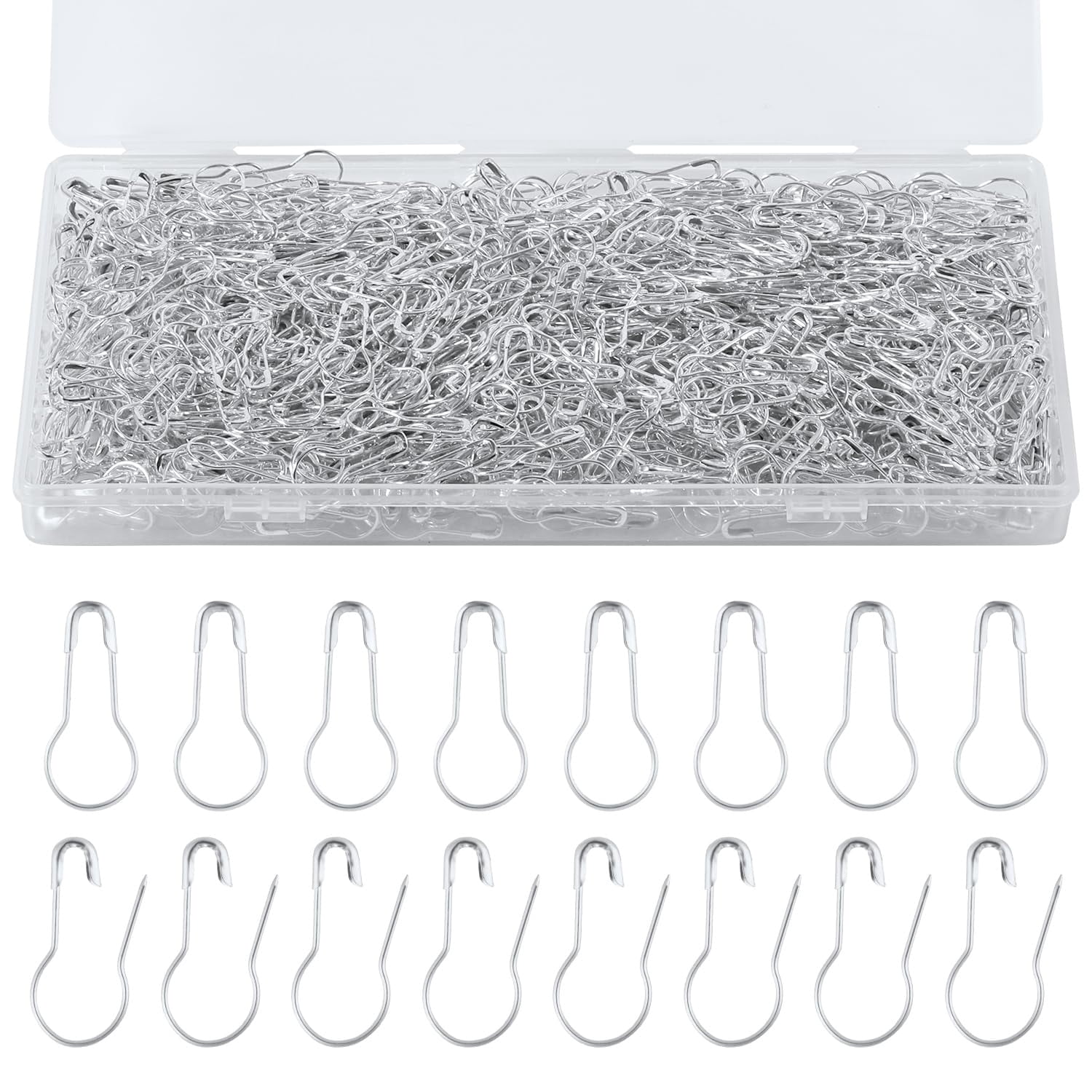 1000pcs Gourd Safety Pins, 0.87in Metal Bulb Pins for Crafts Calabash ...