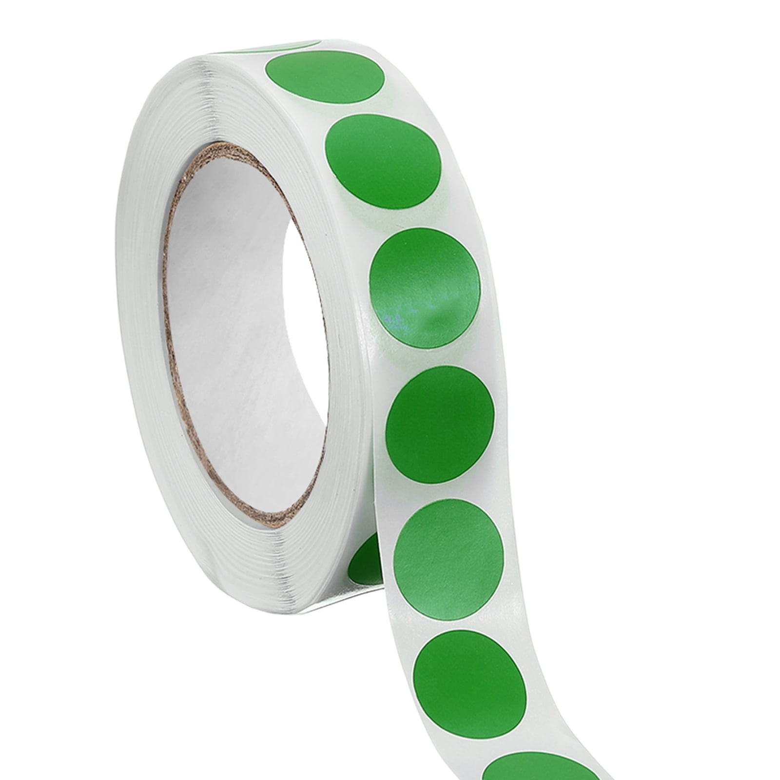 1000pcs Green Round Stickers Roll 0.5 Inch Self-Adhesive Coding Label ...