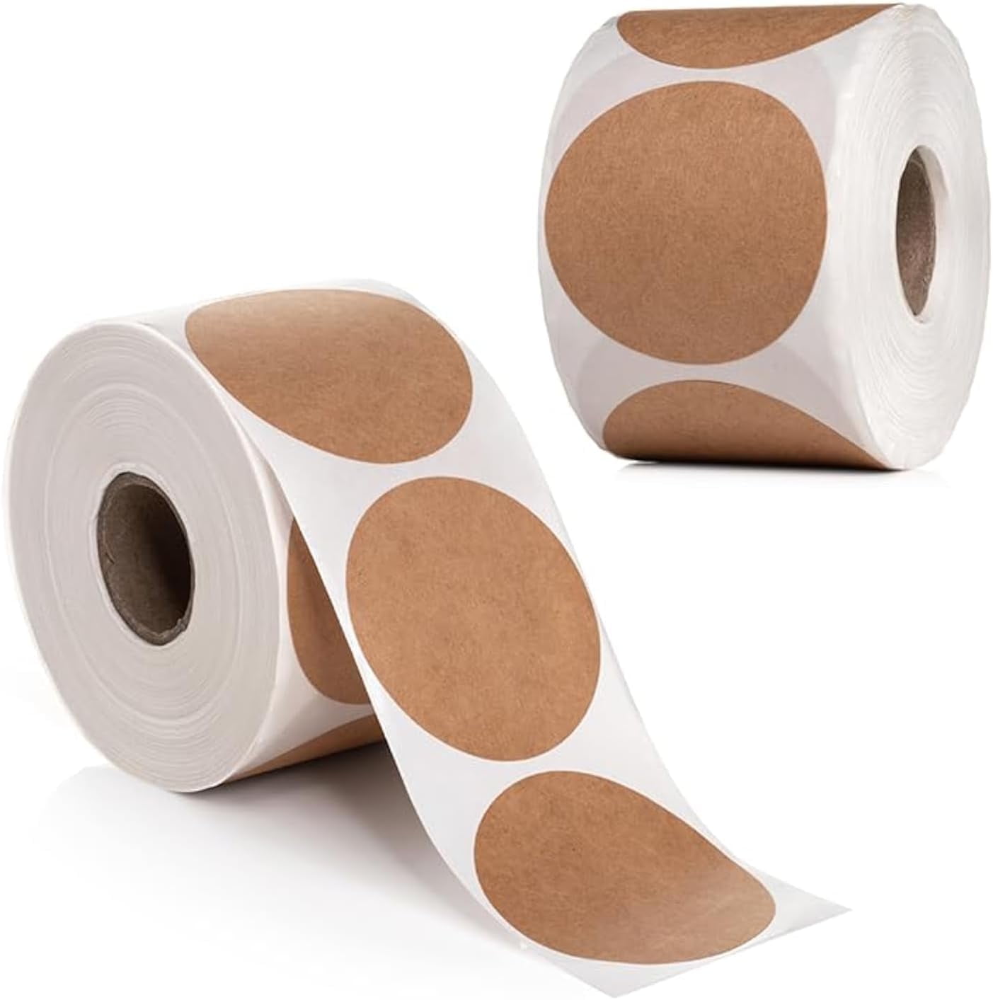 1000pcs Kraft Dot Stickers 2 inch | Color Coding Labels for Inventory ...