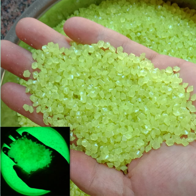 1000pcs Luminous Sand Glow In Dark Pebbles Stone Home Garden Outdoor ...