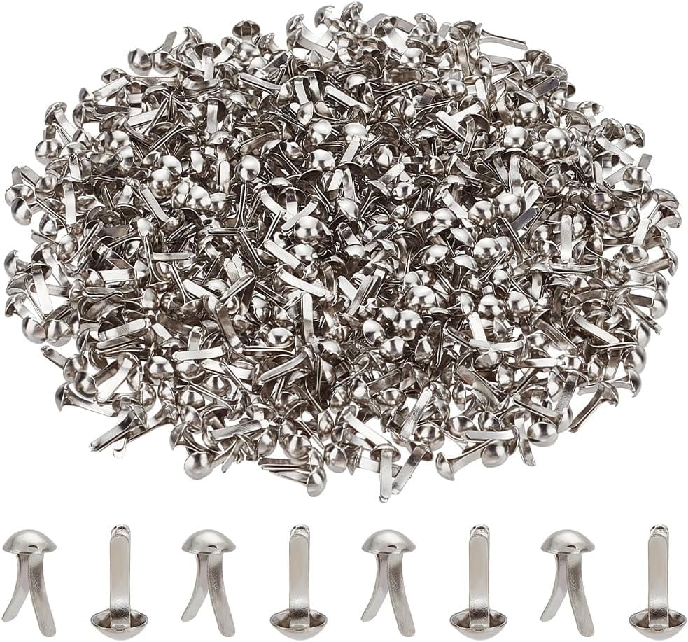 1000pcs Mini Brads Sliver Brads Paper Fasteners Split Pin DIY Brads ...