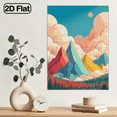 1000pcs Vibrant Nature Jigsaw Puzzle, Scenic Mountain Forest Art for ...