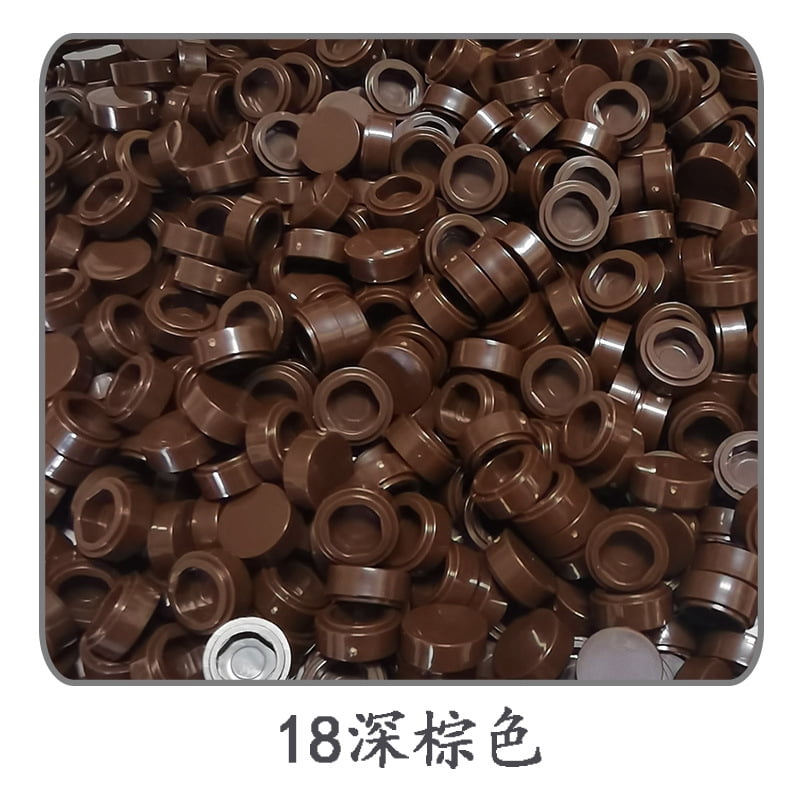 1000pcs/lot Tile 1x1 Round 98138 Special Brick MOC Building Block Small ...