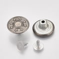1000sets Iron Button Pins for Jeans Garment Accessories Flat Round with ...