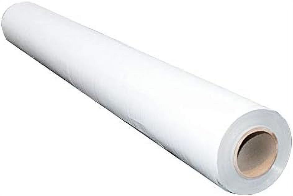 1000sqft (4ft Wide) : Commercial Grade Solid White Foil Non Perforated ...