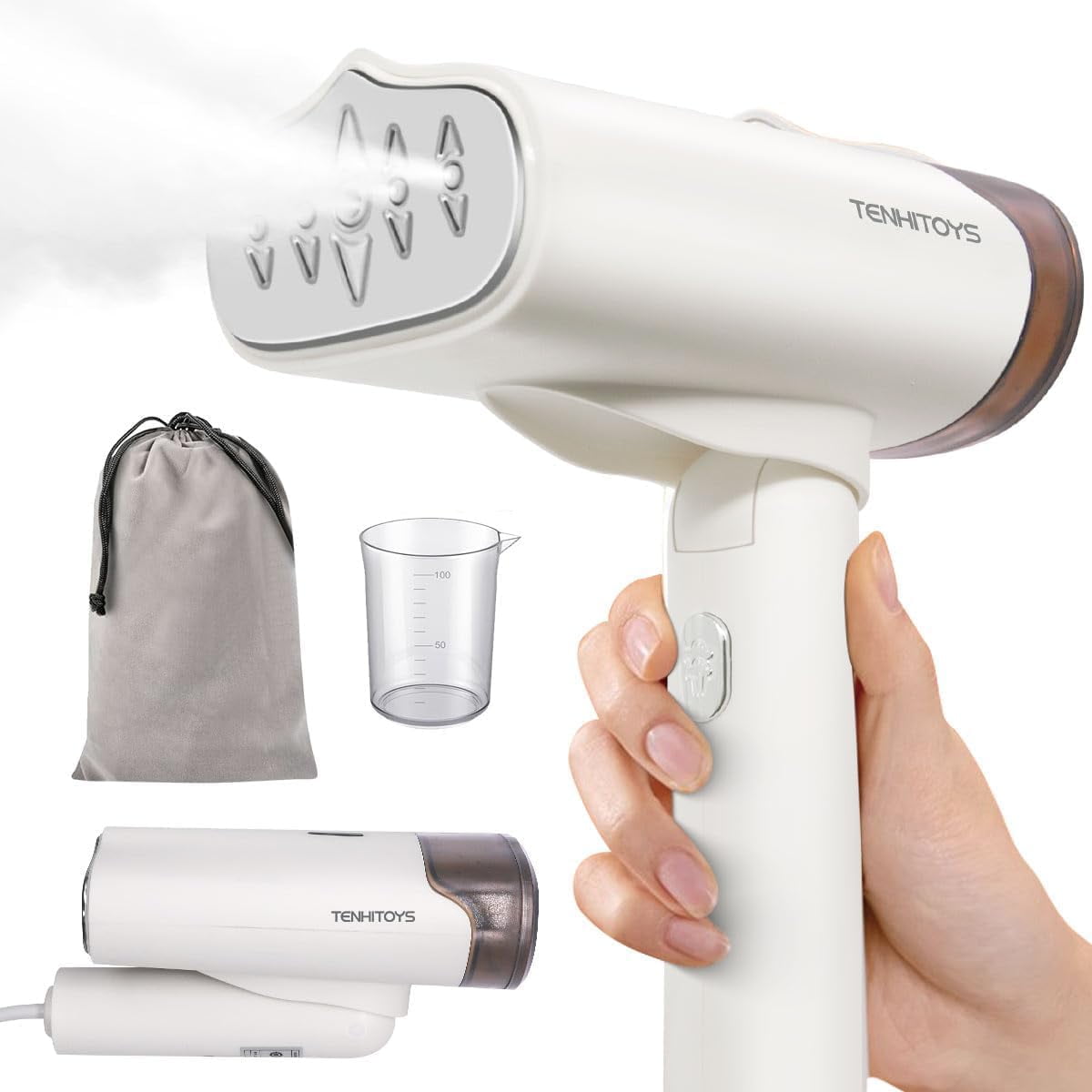 1000w Travel Garment Steamer for Clothes: Foldable Portable Handheld ...