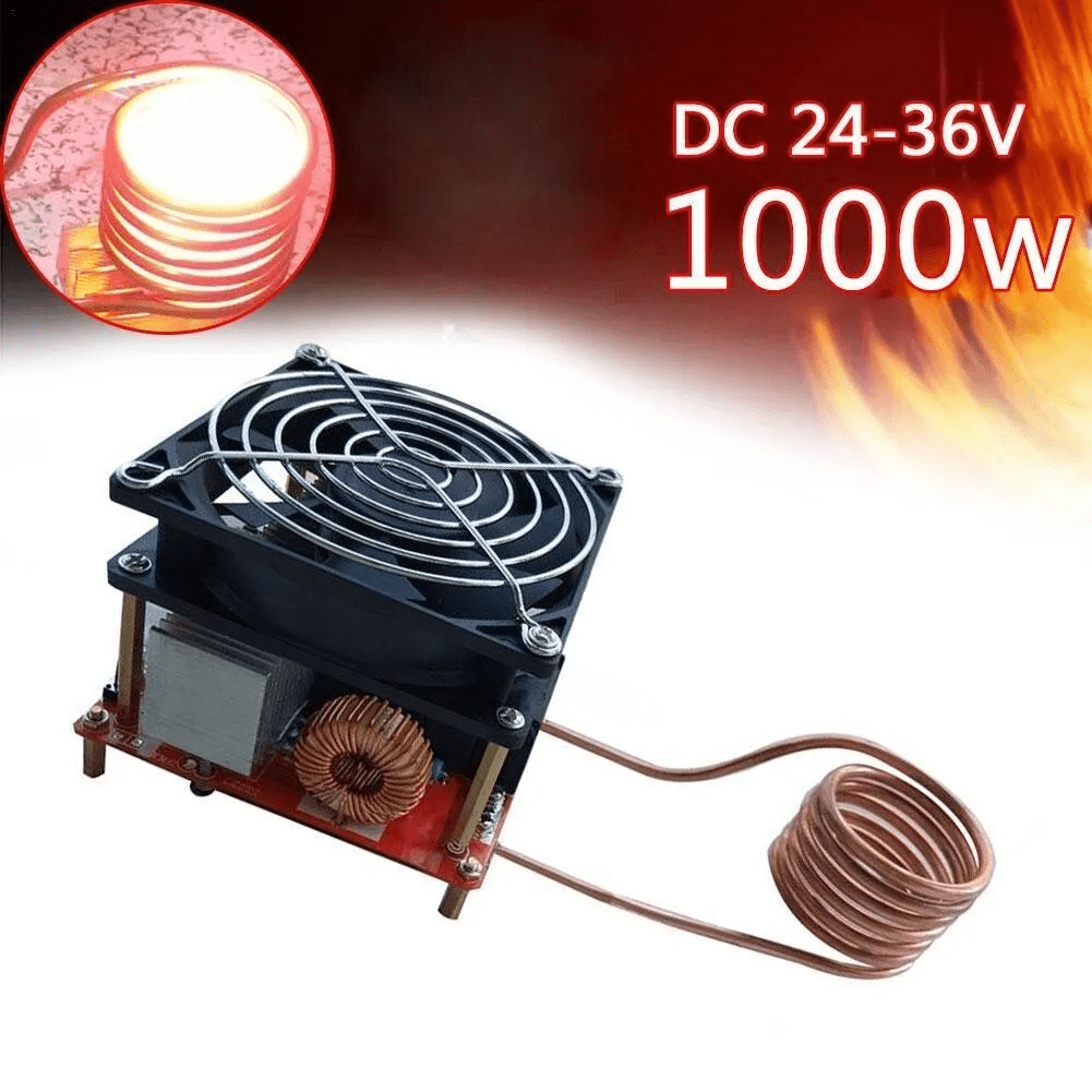 1000w ZVS Induction Heating Plate Board Kit Heater Cooker Coil Tube Diy Black - Walmart.com