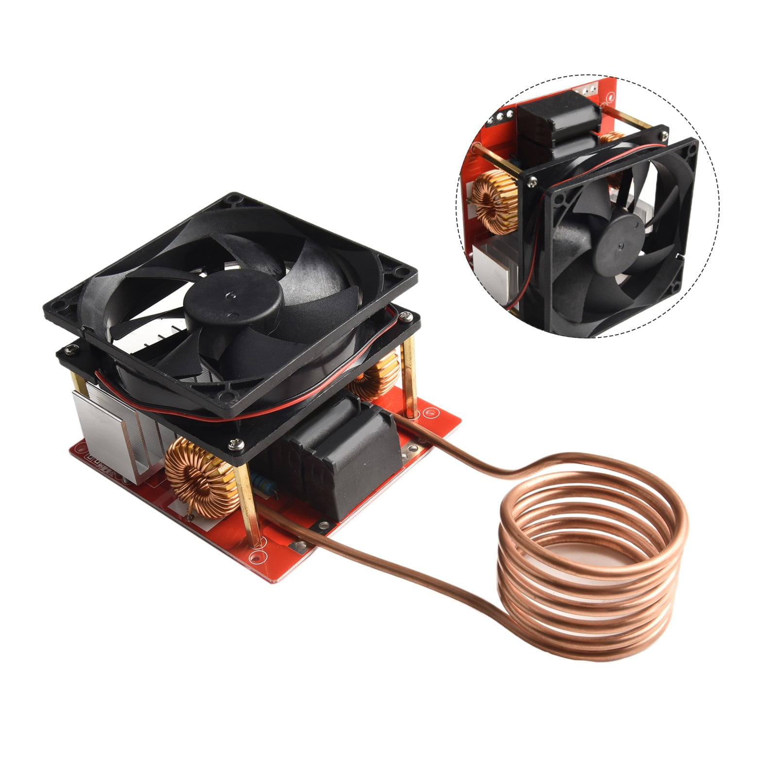 1000w ZVS Induction Heating Plate Board Kit Heater Cooker Coil Tube Diy ...