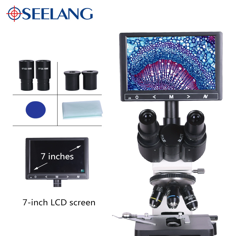 1000x 2500X Professional Biological Lab HD Microscope Trinocular ...